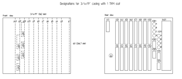 connection diagram of the ABB 670 Relay series with IEC symbols ...
