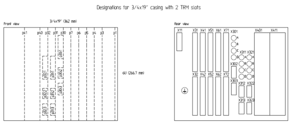 connection diagram of the ABB 670 Relay series with IEC symbols ...