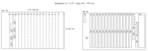 connection diagram of the ABB 670 Relay series with IEC symbols ...